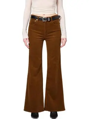 Citizens Of Humanity Kimberly 70's Flare Corduroy Trousers - Marrone