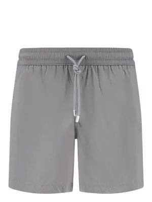 Fedeli Elasticated Waist Drawstring Swim Shorts - Grey