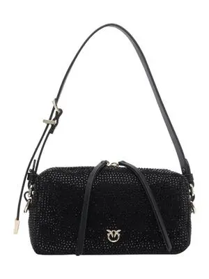 Pinko Embellished Mini Crossbody Bag - Black