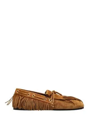 Etro Round Toe Loafers With Tassel Detail - Brown