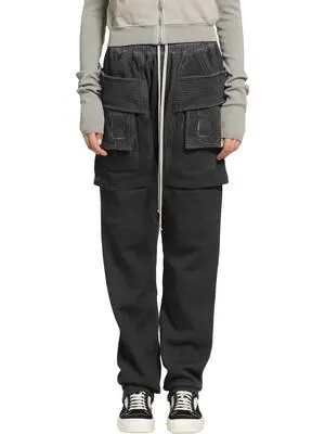 Rick Owens Cargo Drawstring Trousers - Black