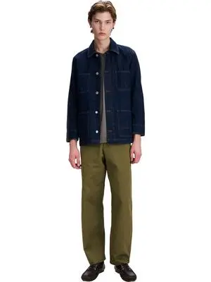 A.p.c. Guitar And Dagger" Button-front Denim Workwear Jacket - Blue