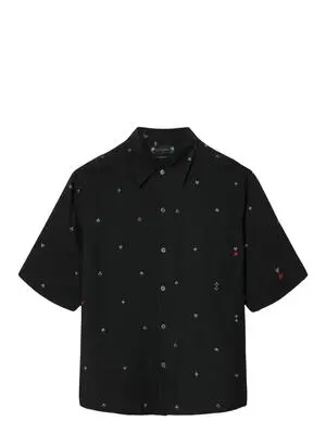 ALLSAINTS Cardsuit Short Sleeve Shirt - Black