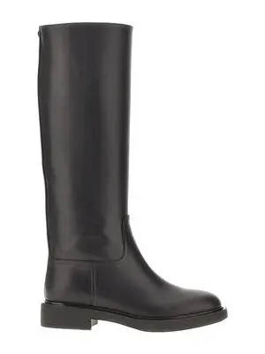 GIANVITO ROSSI Ascott Leather Knee-high Boots - Black