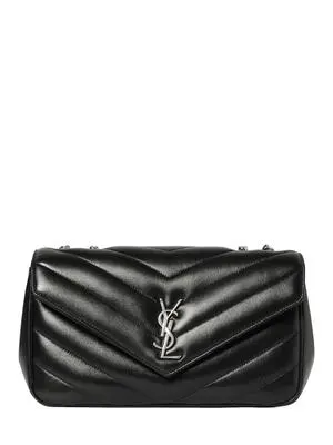 Saint Laurent SAINT LAURENT Quilted Leather Shoulder Bag Black