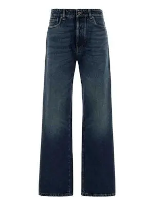 Miu Miu High Rise Wide Leg Jeans - Blue