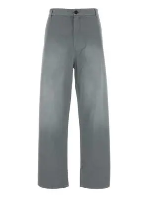 Miu Miu Wide Leg Cotton Pants - Multicolor