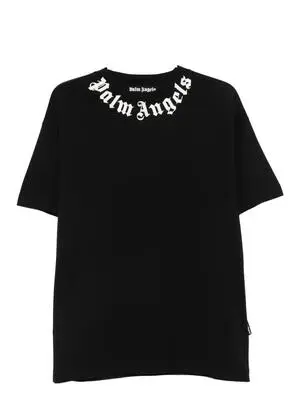 Palm Angels Logo Cotton T-shirt - Multicolor