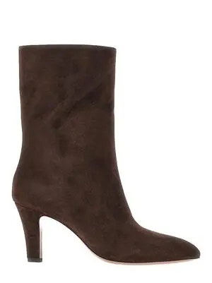 Paris Texas PARIS TEXAS Elsa Suede Leather Pointed Toe Cone Heel Ankle Boots Brown