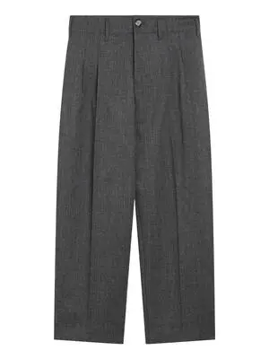 AMI Paris Tailored Wool Trousers - Gray