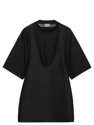 Balenciaga Wool And Silk Mini Dress - Black
