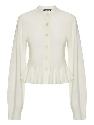 ROTATE BY BIRGER CHRISTENSEN Sculptured Knit Cardigan - Multicolor