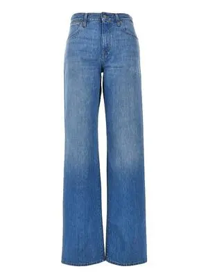 Gucci Cotton Denim Jeans With Délavé Effect - Blue