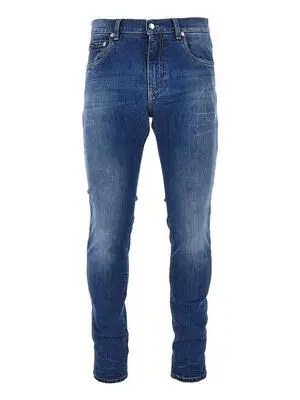 Dolce & Gabbana Slim Fit Stretch Denim Jeans - Blue