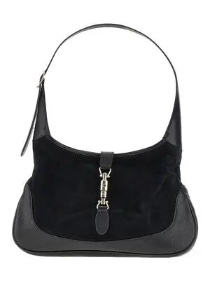 Gucci Jackie 1961 Leather And Suede Medium Shoulder Bag - Black