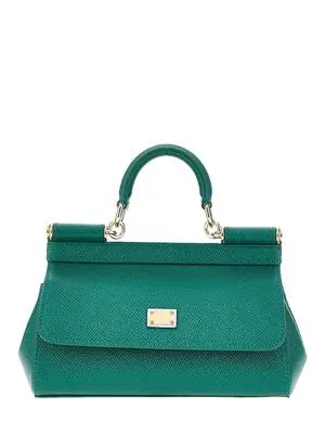 Dolce & Gabbana Dauphine Leather Mini Sicily Bag - Green