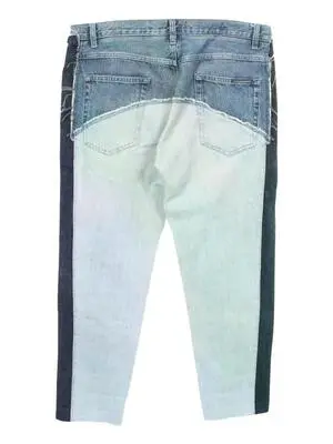 Dolce & Gabbana 2000s Paneled Raw-edge Jeans - Blue