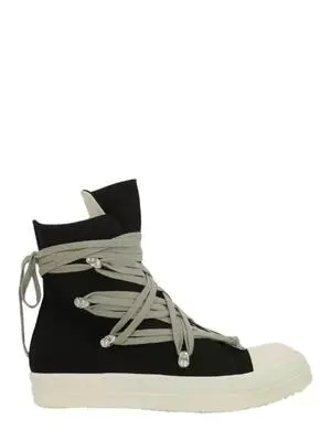 Rick Owens Megalace Sneakers - Black