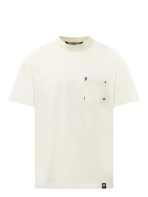 Palm Angels Palm Rib Regular T-shirt - Neutrals