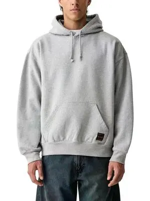 LEVI'S Workwear Logo-patch Hoodie - Grey
