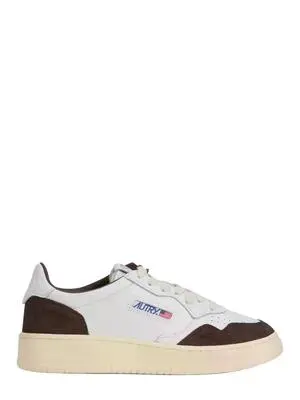 AUTRY Medalist Suede-panelled Sneakers - White