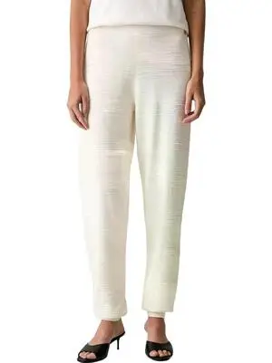 Joseph Ribkoff Textured Tapered Trousers - Neutrals