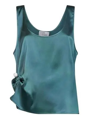 Giuseppe Di Morabito Crystal-embellished Draped Top - Blue