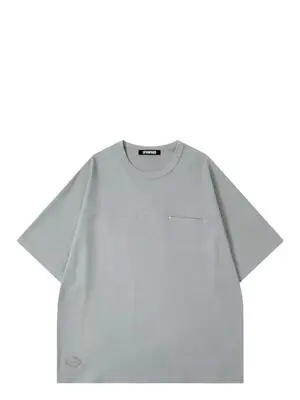 SPOONYARD Panelled T-shirt With Carabiner Detail - Grey