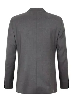 Canali Logo-patch Suit - Grey