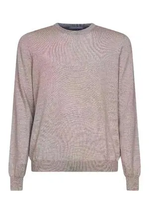 D4.0 Virgin Wool Crew-neck Sweater - Neutrals