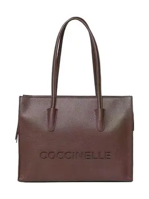 COCCINELLE Myrtha Medium Leather Tote Bag - Brown
