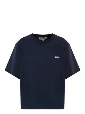 Munthe Bellamy Logo Patch T-shirt - Blue