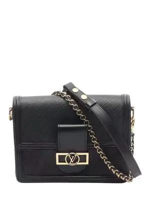 LOUIS VUITTON 2021 Dauphine Epi Shoulder Bag - Black