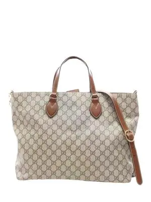 Gucci Gg Supreme Canvas Tote Bag - Neutrals