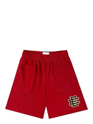 ERIC EMANUEL Basic Logo-print Mesh Shorts - Red