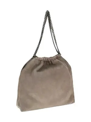Stella McCartney Falabella Medium Drawstring Alter Suede Bag - Neutrals