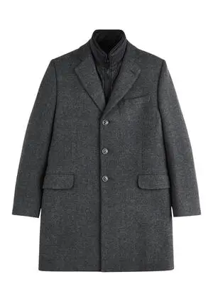 FAY FAY Wool-Blend Tailored Overcoat