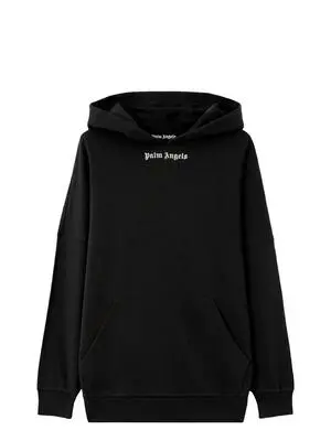 Palm Angels Cotton Hoodie - Black