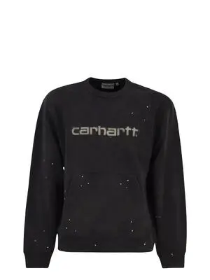 Carhartt Work In Progress Organic Cotton Sweatshirt Sweater For - Black