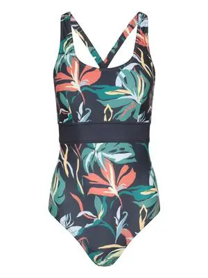 Mountain Warehouse Floral One-piece Swimsuit - Teal