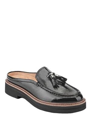 Easy Spirit Zarina Tasseled Loafer Mule - Black