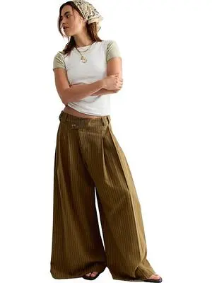 Free People We The Free Porter Crossover Trousers - Army Combo
