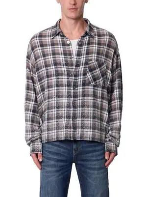 MNML Rhinestone Flannel Shirt