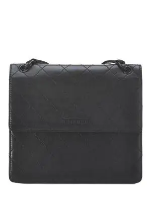 Chanel Calfskin Flap Crossbody Bag - Black