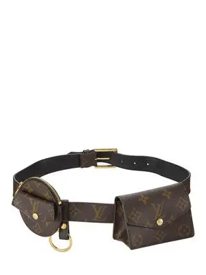 LOUIS VUITTON Monogram Daily Multi Pocket Belt Bag - Brown