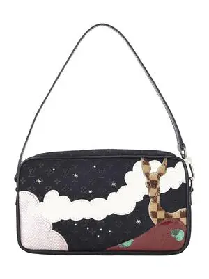 LOUIS VUITTON Monogram Patchwork Pochette - Black