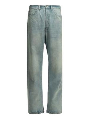 MAISON MARGIELA Straight-leg Jeans With Buckle Detail - Light Blue