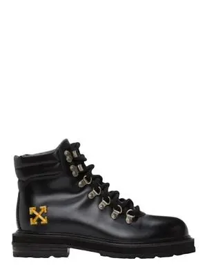 Off-White Sponge Lace-up Boots - Black