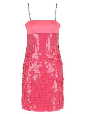GIVENCHY Givenchy Sequin Chainstrap Mini Dress