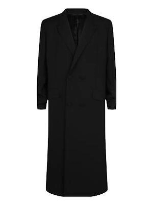 Givenchy Slim Fit Double Breasted Coat - Black